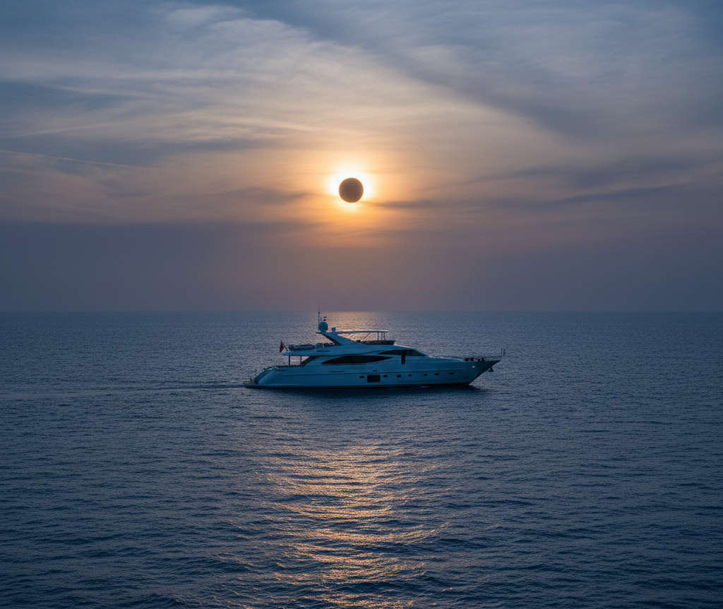 Solar Eclipse at Sea - EasyBoats Mallorca